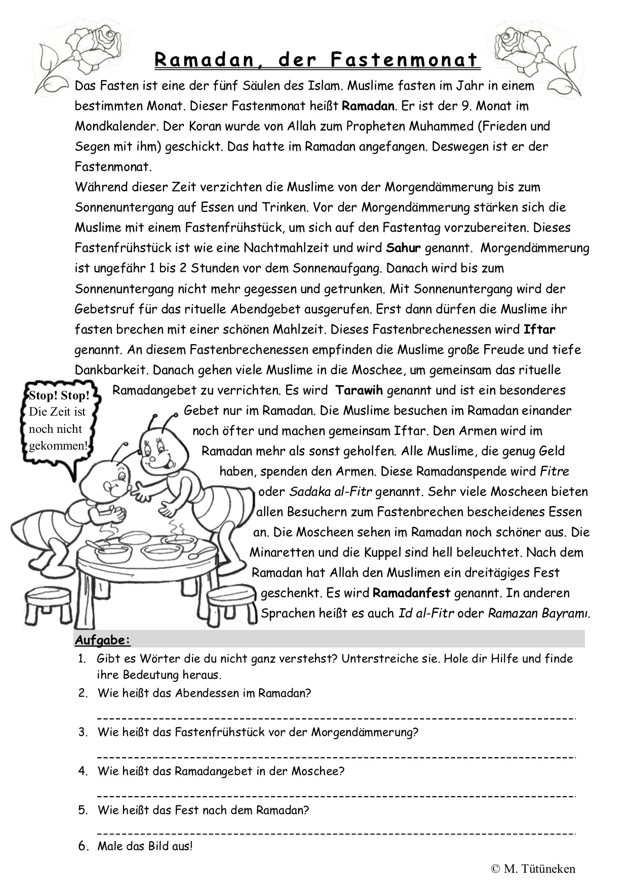 Ramadan – Materialien für den islamischen Religionsunterricht